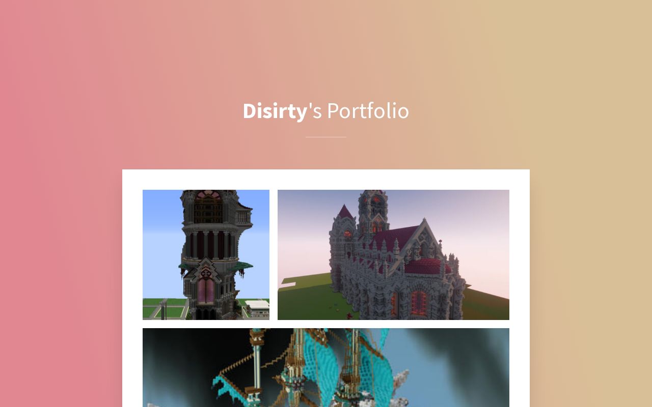 Minecraft Portfolio